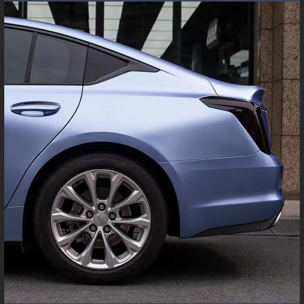 Best Ravoony Pure Metal Mist Blue Car Vinyl Wrap - ravoony.com