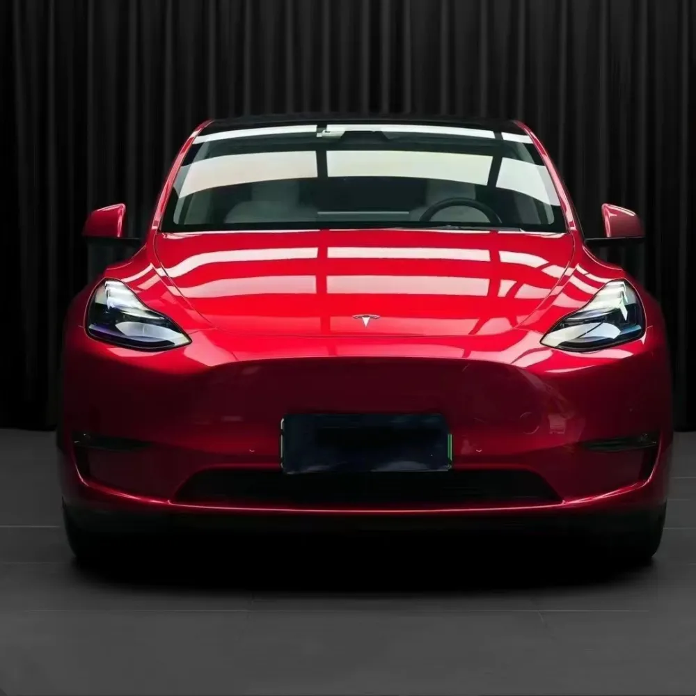 Ruby Red Vinyl Wrap, Ravoony Gloss Liquid Ruby Red Vinyl Car Wrap ...