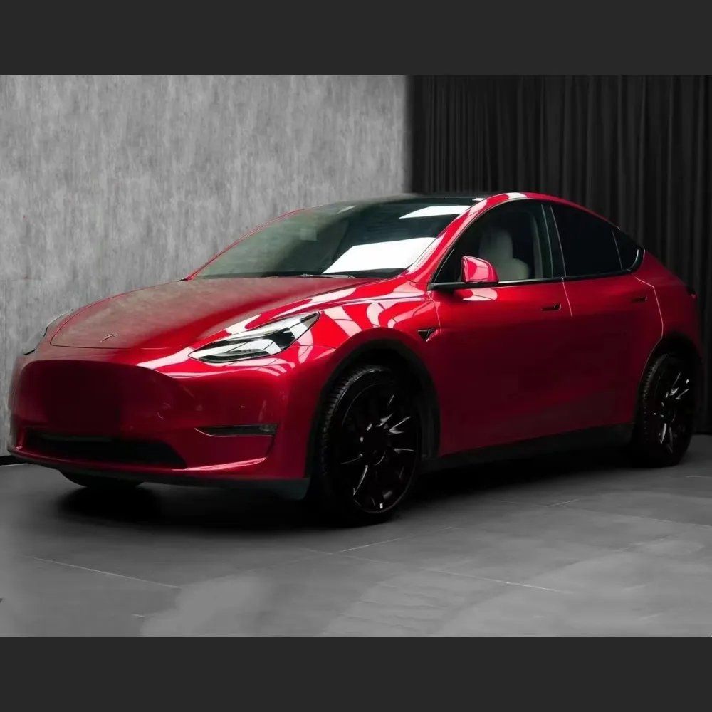 Ruby Red Vinyl Wrap, Ravoony Gloss Liquid Ruby Red Vinyl Car Wrap ...