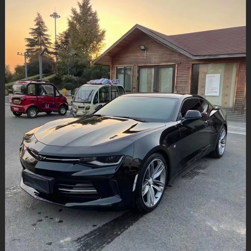 Chevrolet Camaro Wrap, Best Ravoony Gloss Black Car Wrap Chevrolet ...