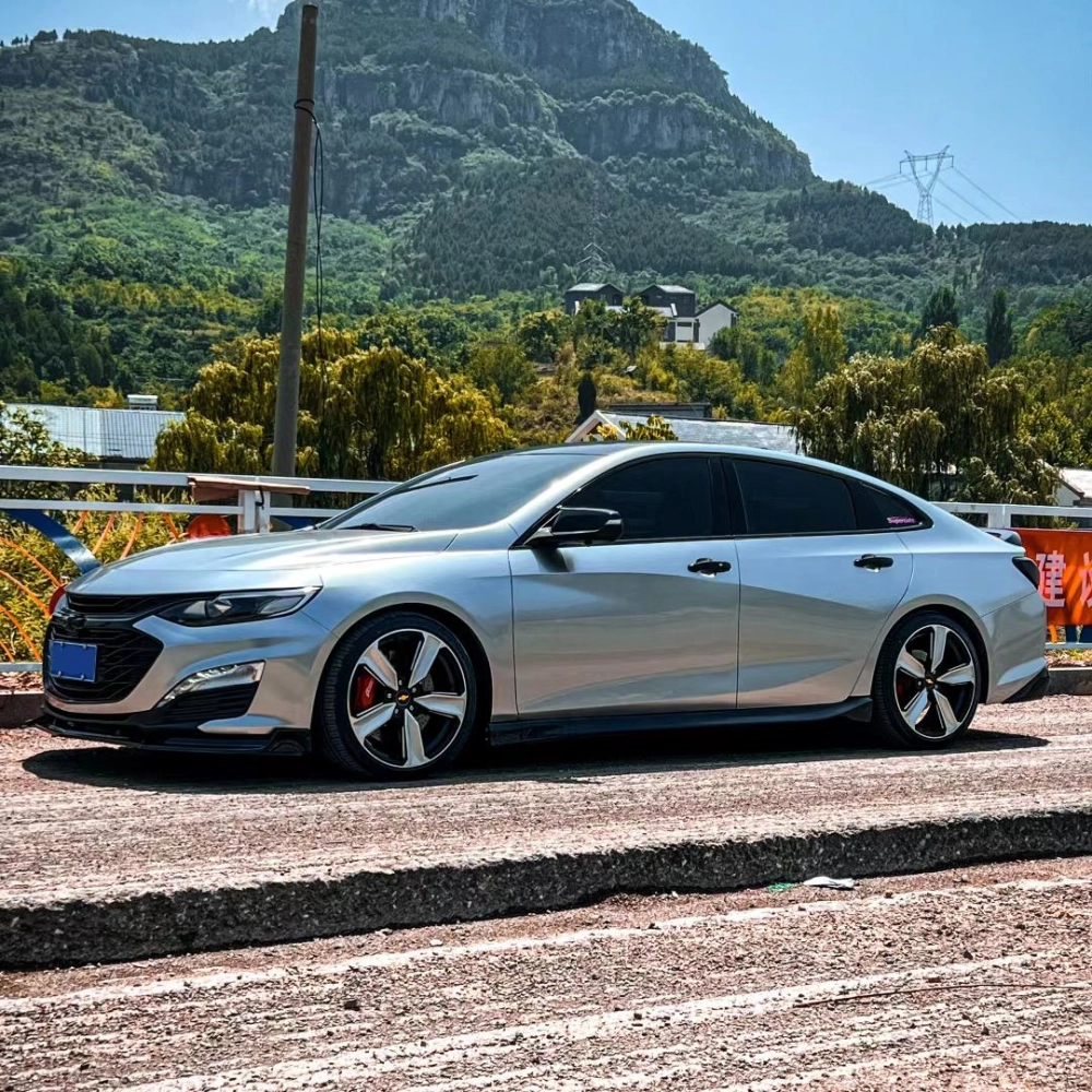 Chevy Malibu Wrap, Best Ravoony GT Silver Car Vinyl Wrap Chevy Malibu ...