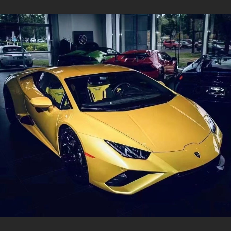 Gloss Macaron Yellow Car Vinyl Wrap, Best Ravoony Gloss Macaron Yellow ...