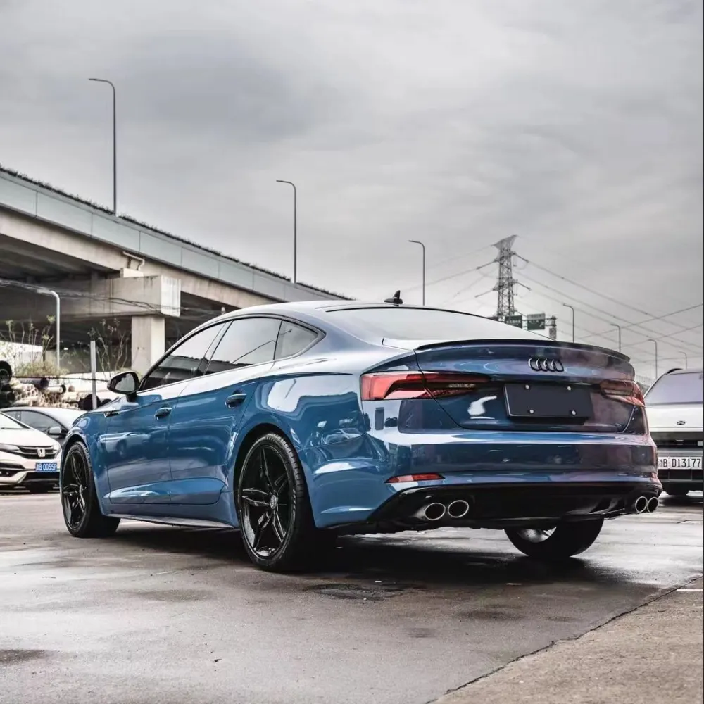 Gloss Neptune Blue Vinyl Car Wrap, Best Ravoony Porsche Gloss Neptune ...