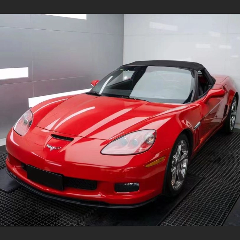 C6 Corvette Wrap, Best Ravoony Glossy Crystal Ferrari Red Car Vinyl ...