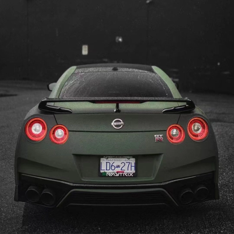 Nissan GTR Wrap, Best Ravoony Matte Army Green Wrap Nissan GTR Wrap ...