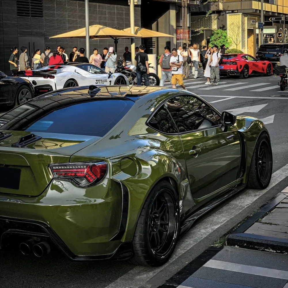 Subaru Wrap, Best Ravoony Audi Gloss Army Green Vinyl Car Wrap Subaru ...