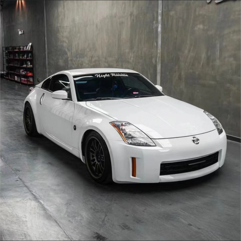 Nissan 350Z Wrap, Best Ravoony Crystal White Car Vinyl Wrap Nissan 350Z ...