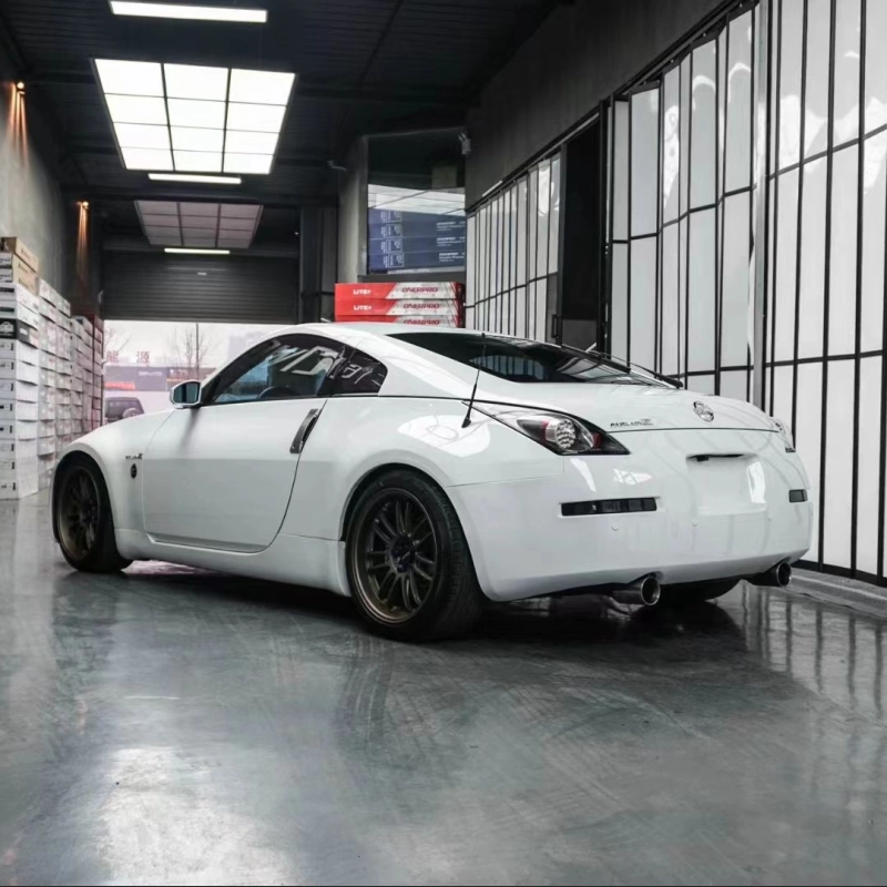 Nissan 350Z Wrap, Best Ravoony Crystal White Car Vinyl Wrap Nissan 350Z ...