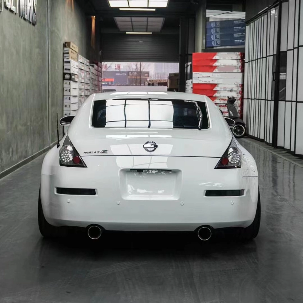 Nissan 350Z Wrap, Best Ravoony Crystal White Car Vinyl Wrap Nissan 350Z ...