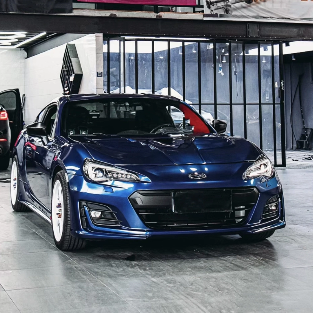Subaru Brz Wrap, Best Ravoony Shadow Blue Car Vinyl Wrap Subaru Brz ...