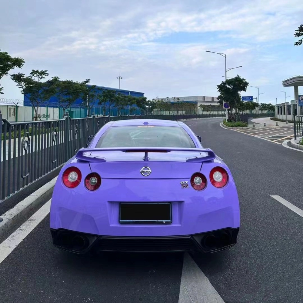 Nissan GTR Wrap, Best Ravoony Glossy Lavender Purple Car Wrap Nissan ...