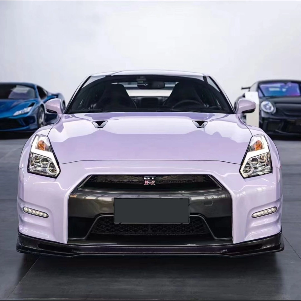 Nissan GTR Wrap, Best Ravoony Glossy Violet Star Car Wrap Nissan GTR ...