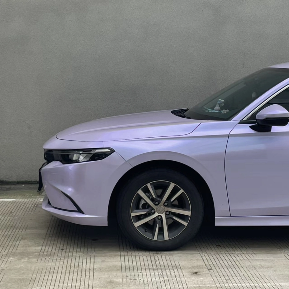 Honda Wrap, Best Ravoony Twin Silver Purple Car Vinyl Wrap Honda Wrap ...