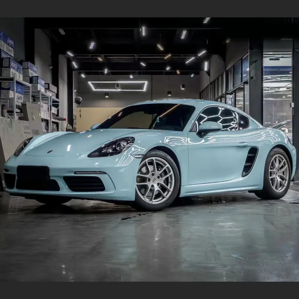 Glacier Blue Car Wrap, Best Ravoony Glossy Crystal Glacier Blue Car ...