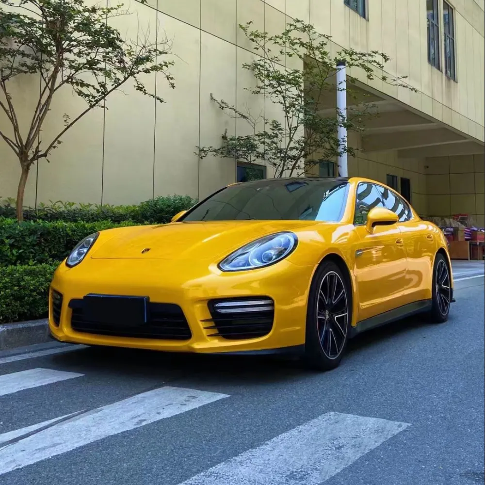 Metallic Yellow Car Wrap, Best Ravoony Glossy Metallic Yellow Car Wrap ...