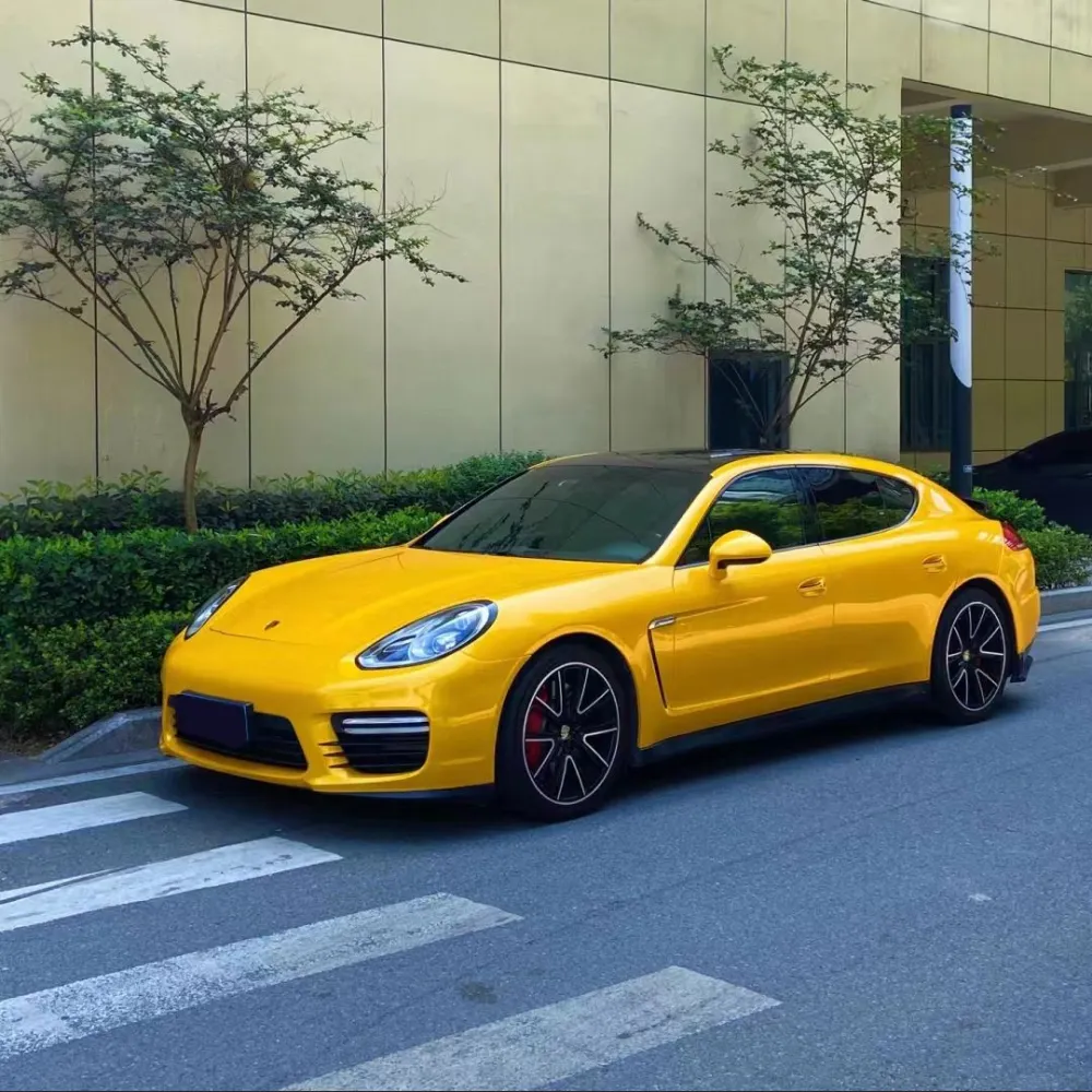 Metallic Yellow Car Wrap, Best Ravoony Glossy Metallic Yellow Car Wrap ...