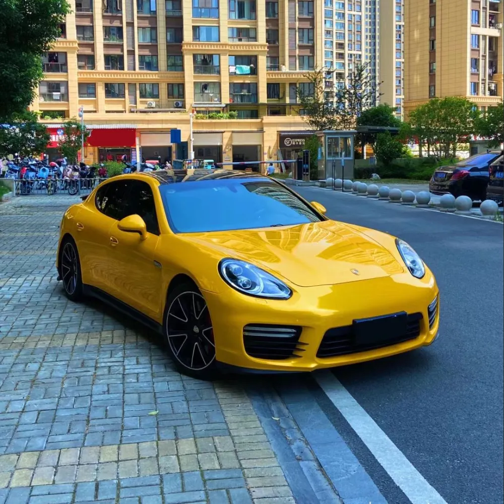 Metallic Yellow Car Wrap, Best Ravoony Glossy Metallic Yellow Car Wrap ...
