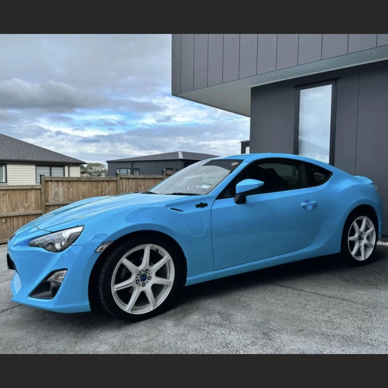 Toyota Wrap,Best Ravoony Glossy Crystal Sky Blue Car Wrap Toyota Wrap ...