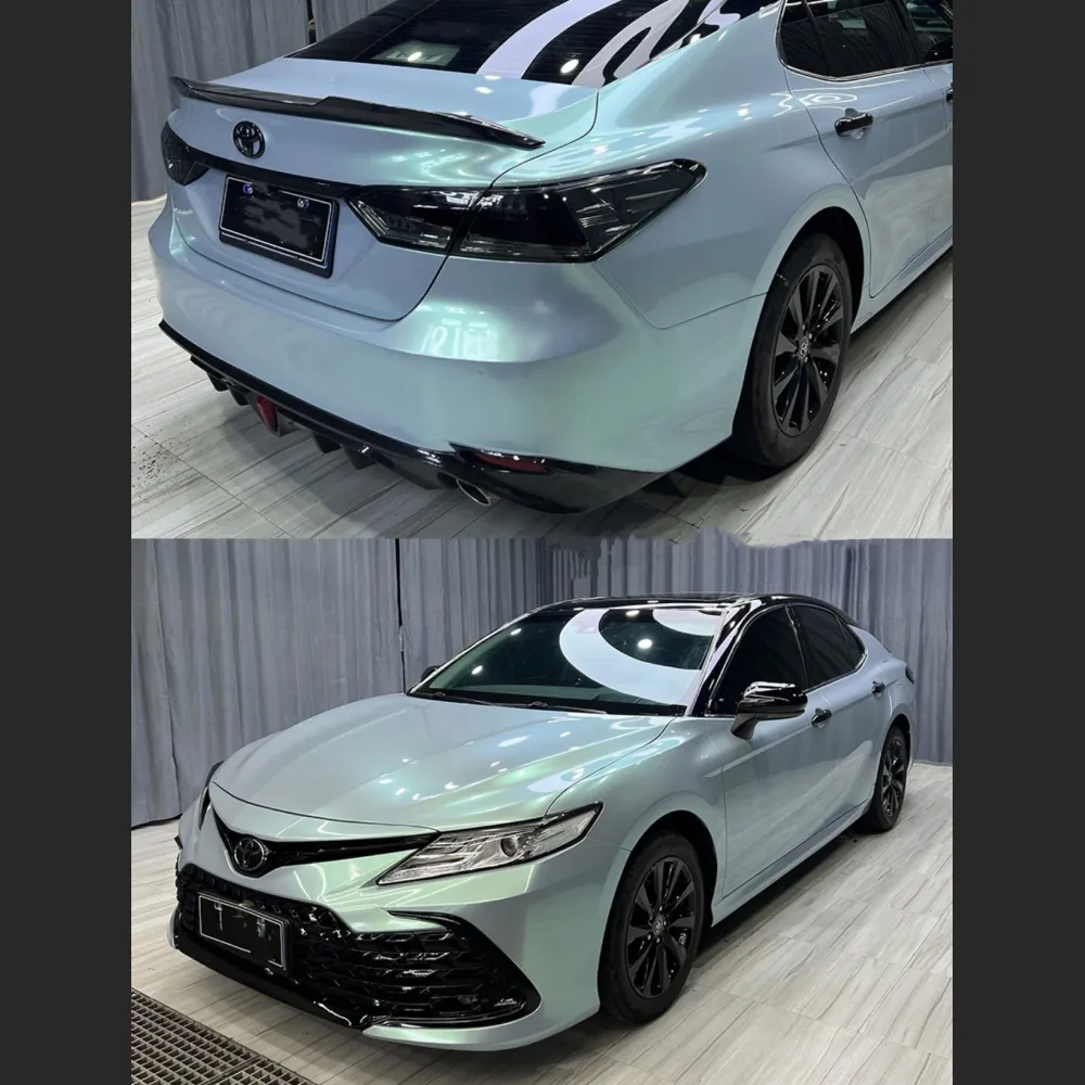 Toyota Camry Wrap,Best Ravoony Twin Candy Grey Green Color Fliper Car ...