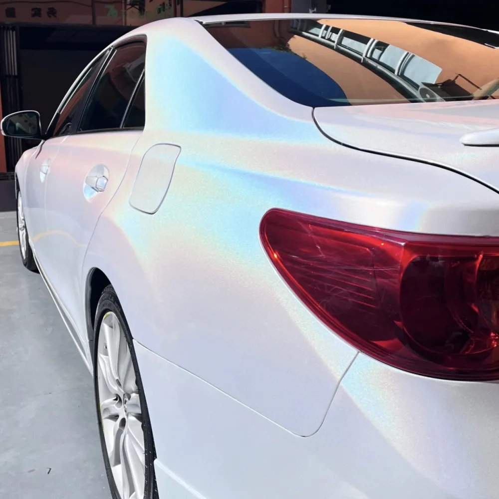 Toyota Vinyl Wrap,Best Ravoony Matte Laser White Car Vinyl Wrap Toyota ...