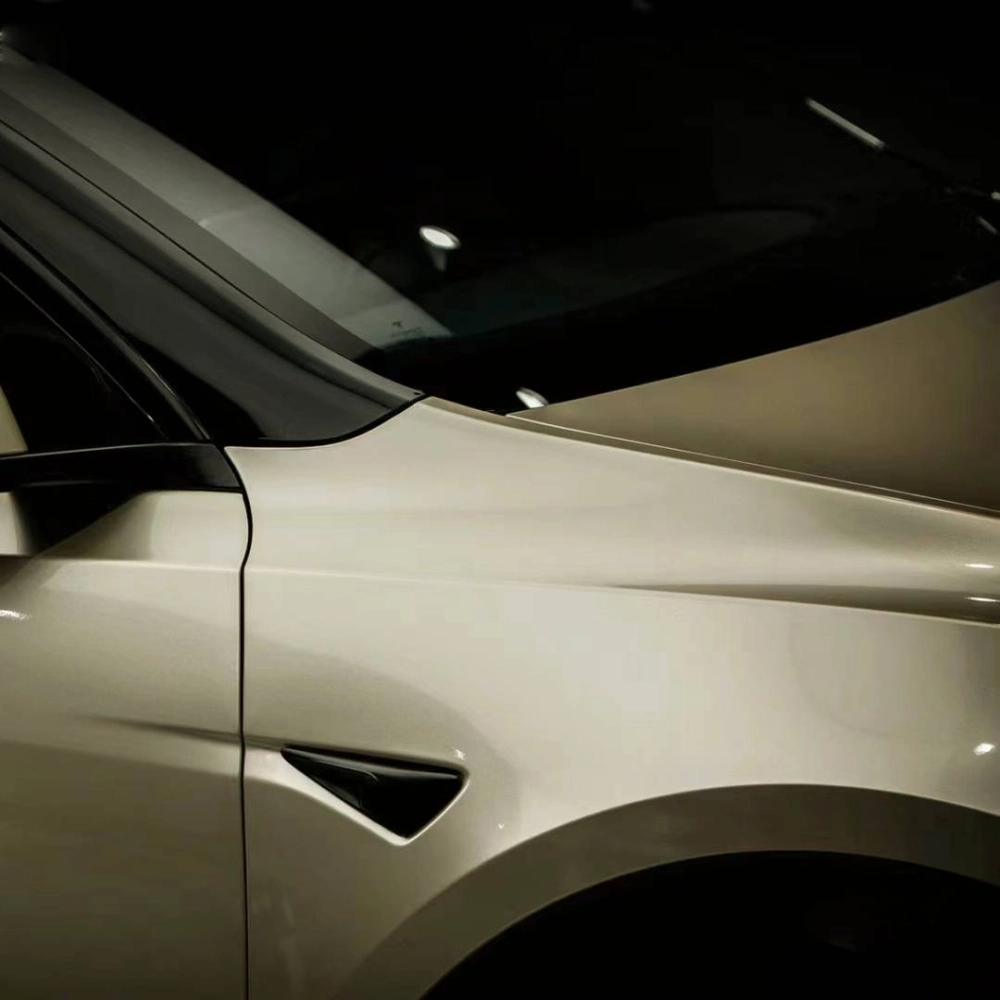 Champaign Dark Gold Car Wrap, Best Ravoony Glossy Metal Champaign Dark ...