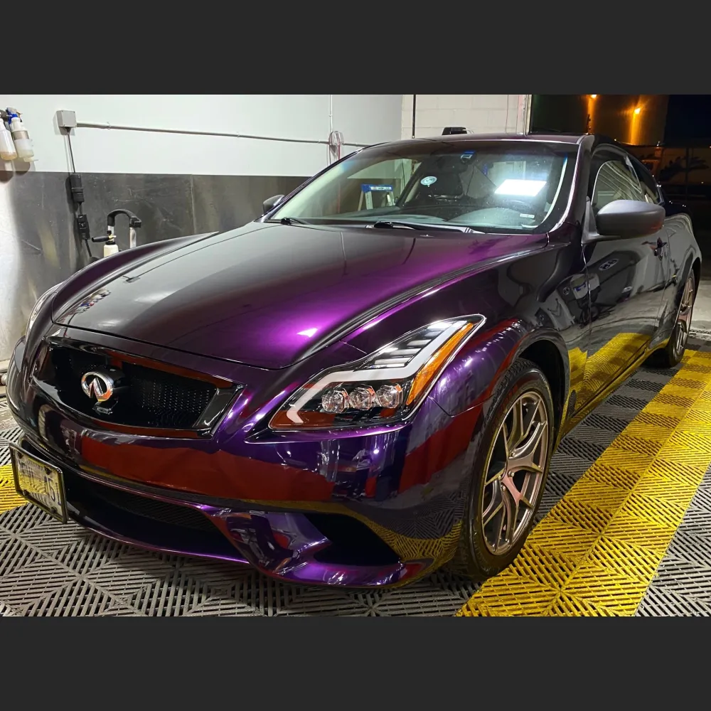 Best Ravoony Gloss Midnight Purple Car Vinyl Wrap - midnight purple ...