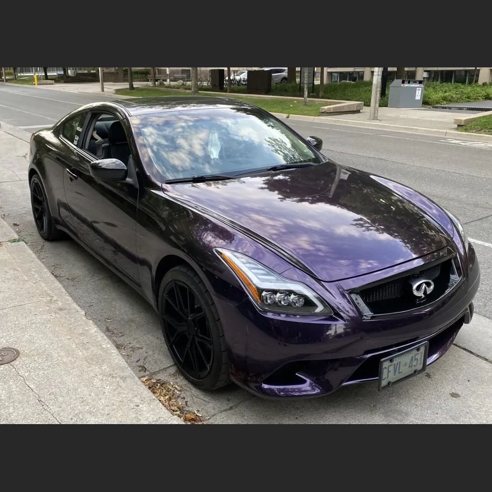 Best Ravoony Gloss Midnight Purple Car Vinyl Wrap - midnight purple ...
