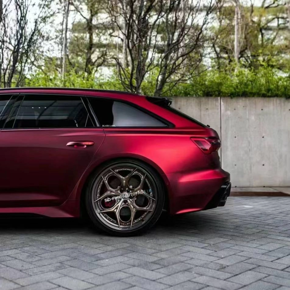 Audi RS7 Wrap, Best Ravoony Matte Romanee Red Car Wrap Audi RS7 Wrap ...