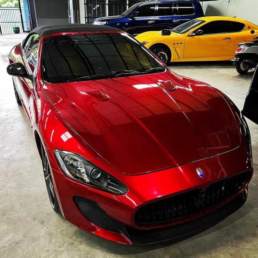 Best Ravoony Gloss Metallic Vampire Red Car Vinyl Wrap - ravoony.com