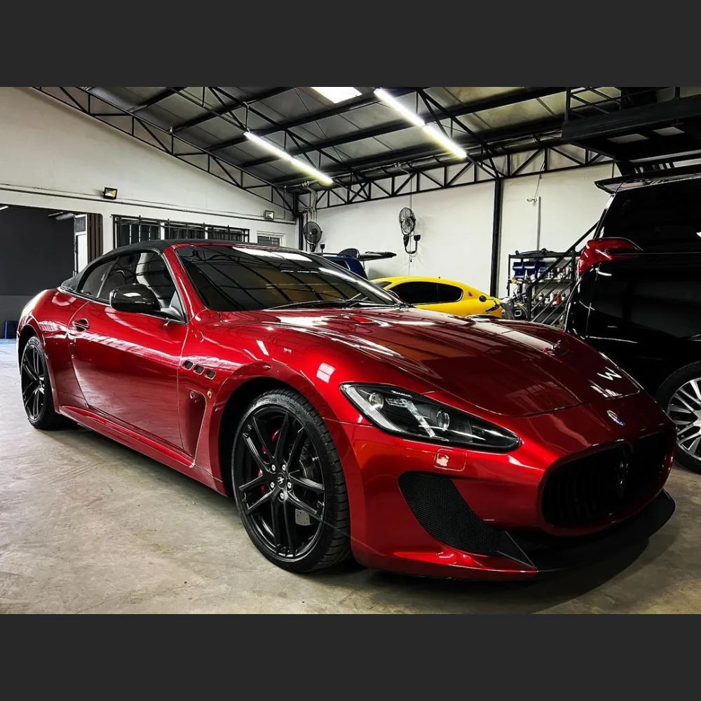 Best Ravoony Gloss Metallic Vampire Red Car Vinyl Wrap - ravoony.com