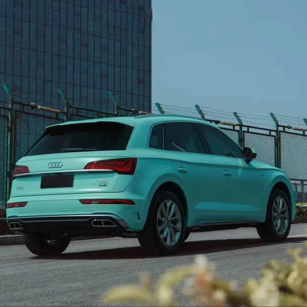 Audi Q5 Wrap, Best Ravoony Pure Metal Tiffany Blue Car Wrap Audi Q5 ...