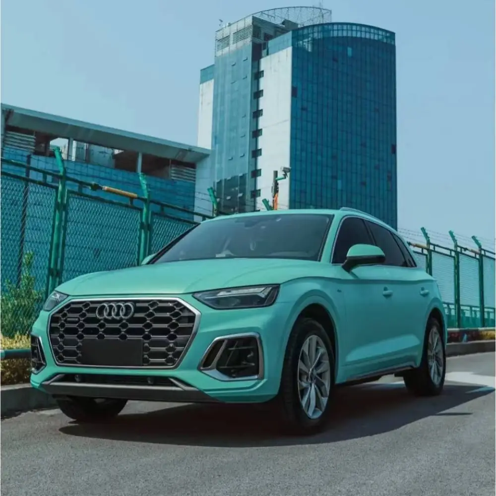 Audi Q5 Wrap, Best Ravoony Pure Metal Tiffany Blue Car Wrap Audi Q5 ...