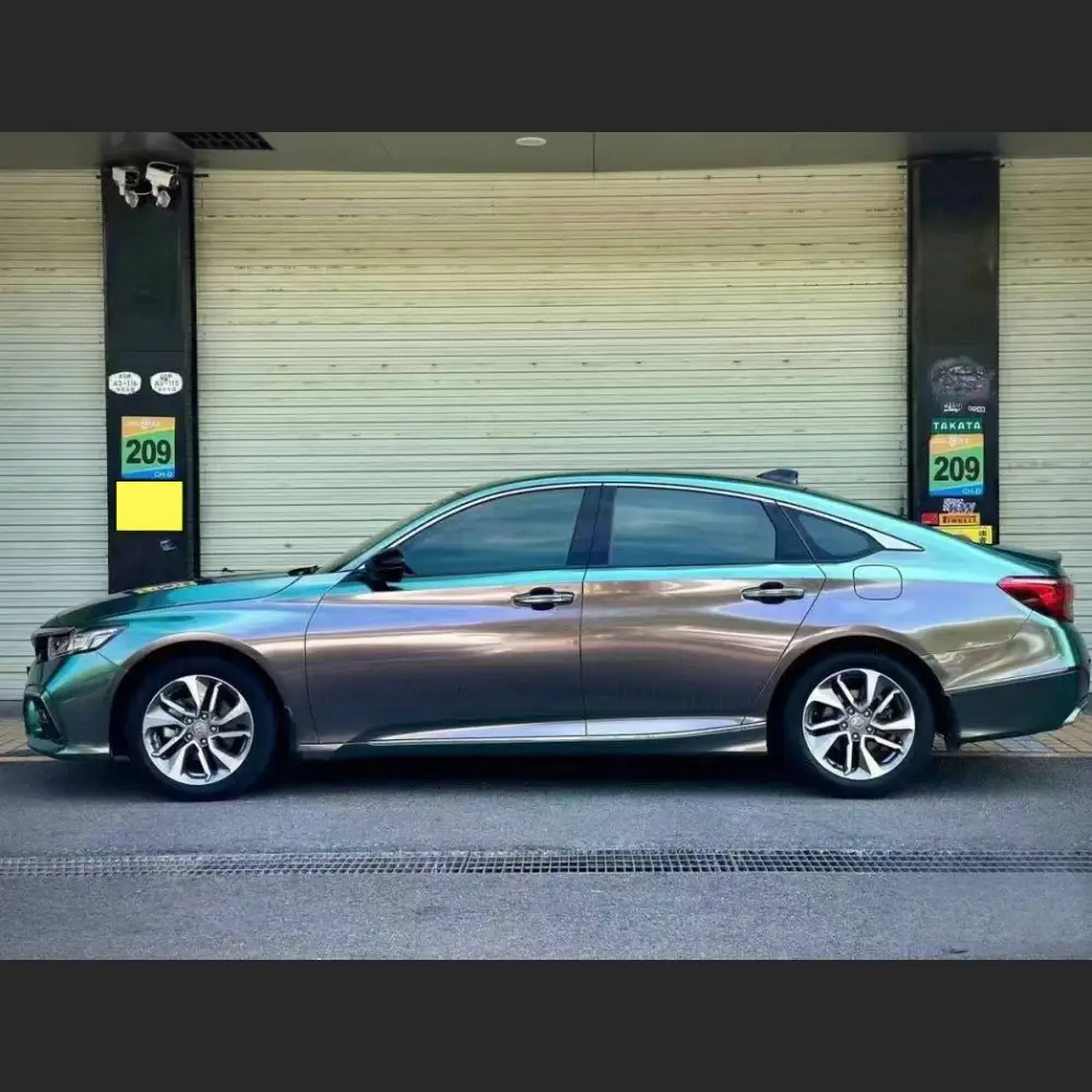 Diamond Micro Celadon Green Car Wrap, Best Ravoony Glossy Diamond Micro ...