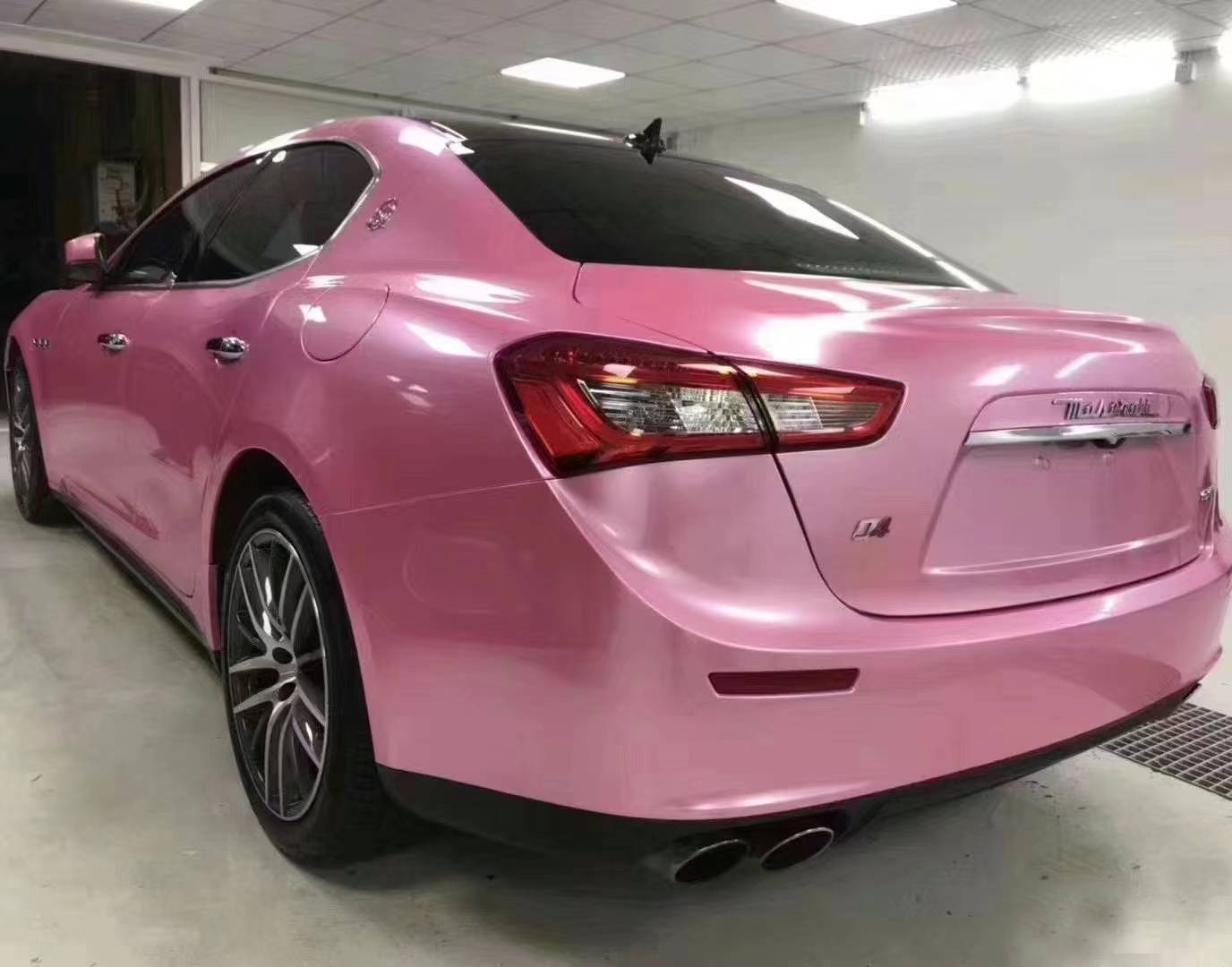 Metal Paint Shell Pink Car Wrap, Best Ravoony Glossy Metal Paint Shell ...