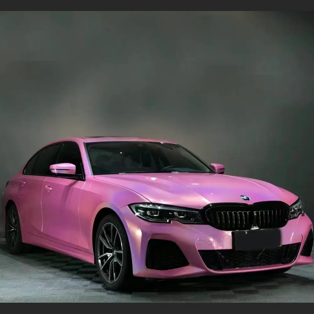 Best Ravoony Glossy Laser Pink Car Vinyl Wrap - ravoony.com