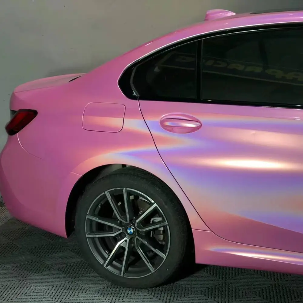 Best Ravoony Glossy Laser Pink Car Vinyl Wrap - ravoony.com