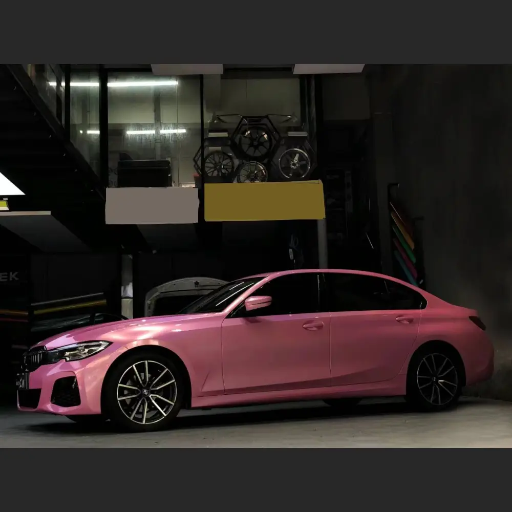 Best Ravoony Glossy Laser Pink Car Vinyl Wrap - ravoony.com