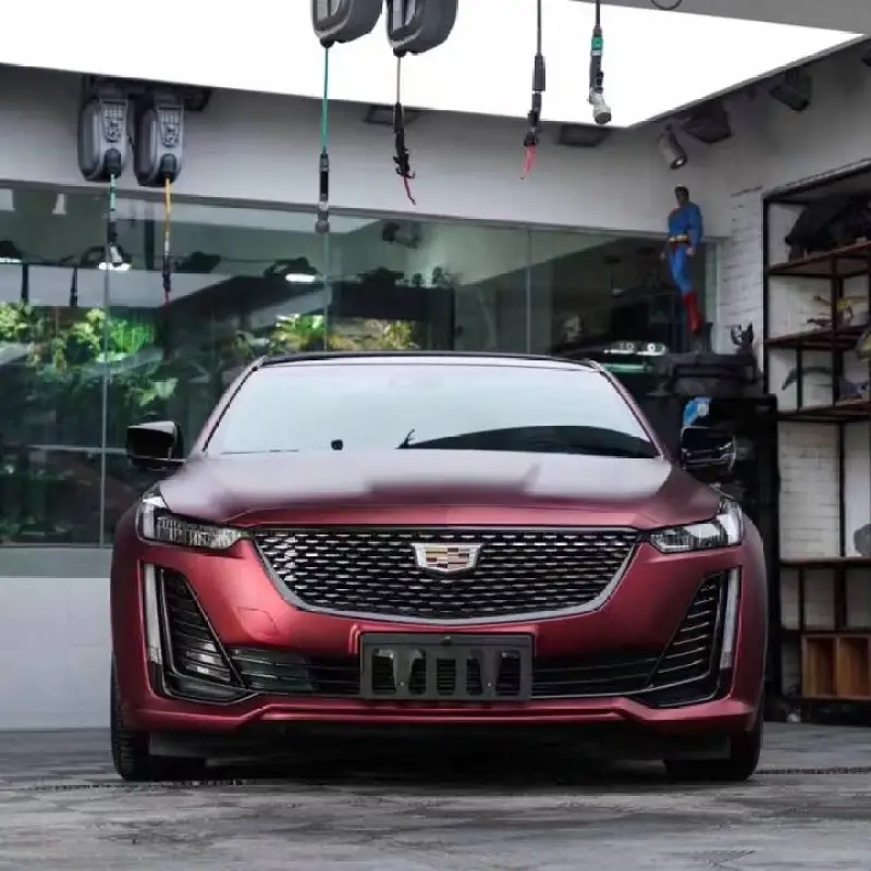 Best Ravoony Matte Romanee Red Car Wrap - ravoony.com