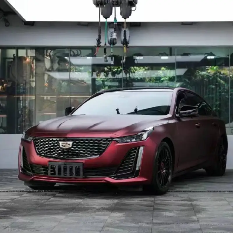 Best Ravoony Matte Romanee Red Car Wrap - ravoony.com