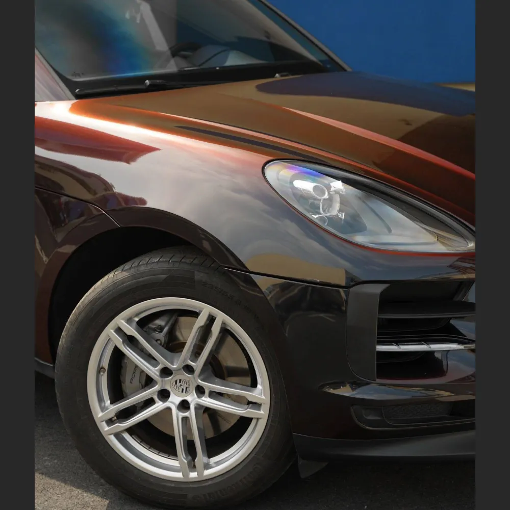 Black Red Vinyl Wrap, Best Ravoony Gloss Color Shift Rainbow Drift ...