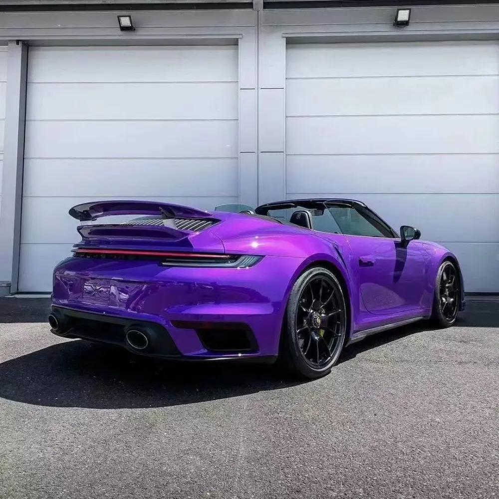 Best Ravoony Glossy Explosion Purple Car Vinyl Wrap - ravoony.com