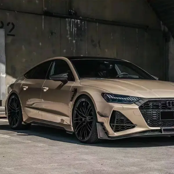 Audi RS Wrap, Best Ravoony Glossy Metal Champaign Dark Gold Car Wrap ...