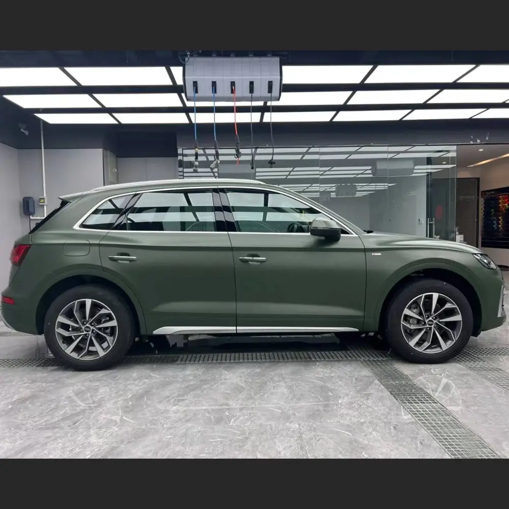 Audi Q5 Wrap, Best Ravoony Matte Army Green Wrap Audi Q5 Wrap - ravoony.com