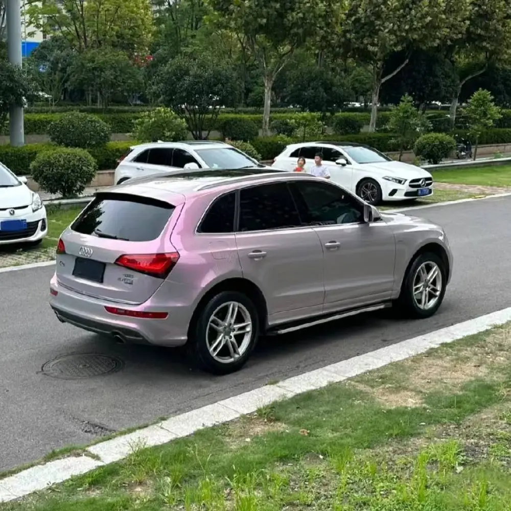 Audi Q5 Wrap , Best Ravoony Twin Candy Grey Red Color Fliper Car Wrap ...