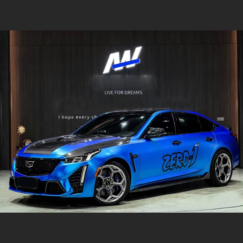Matte Chrome Blue Car Wrap, Best Ravoony Matte Chrome Blue Car Wrap ...