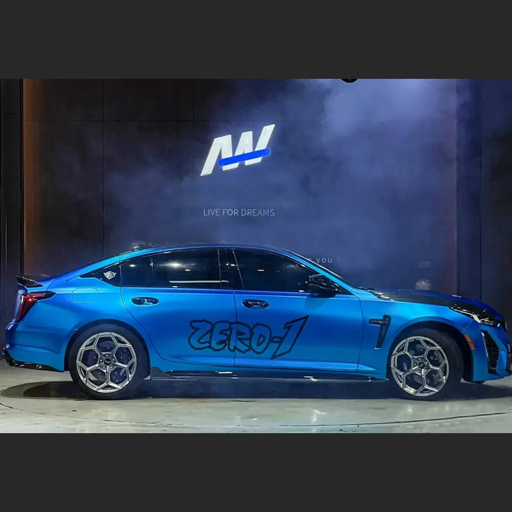 Matte Chrome Blue Car Wrap, Best Ravoony Matte Chrome Blue Car Wrap ...