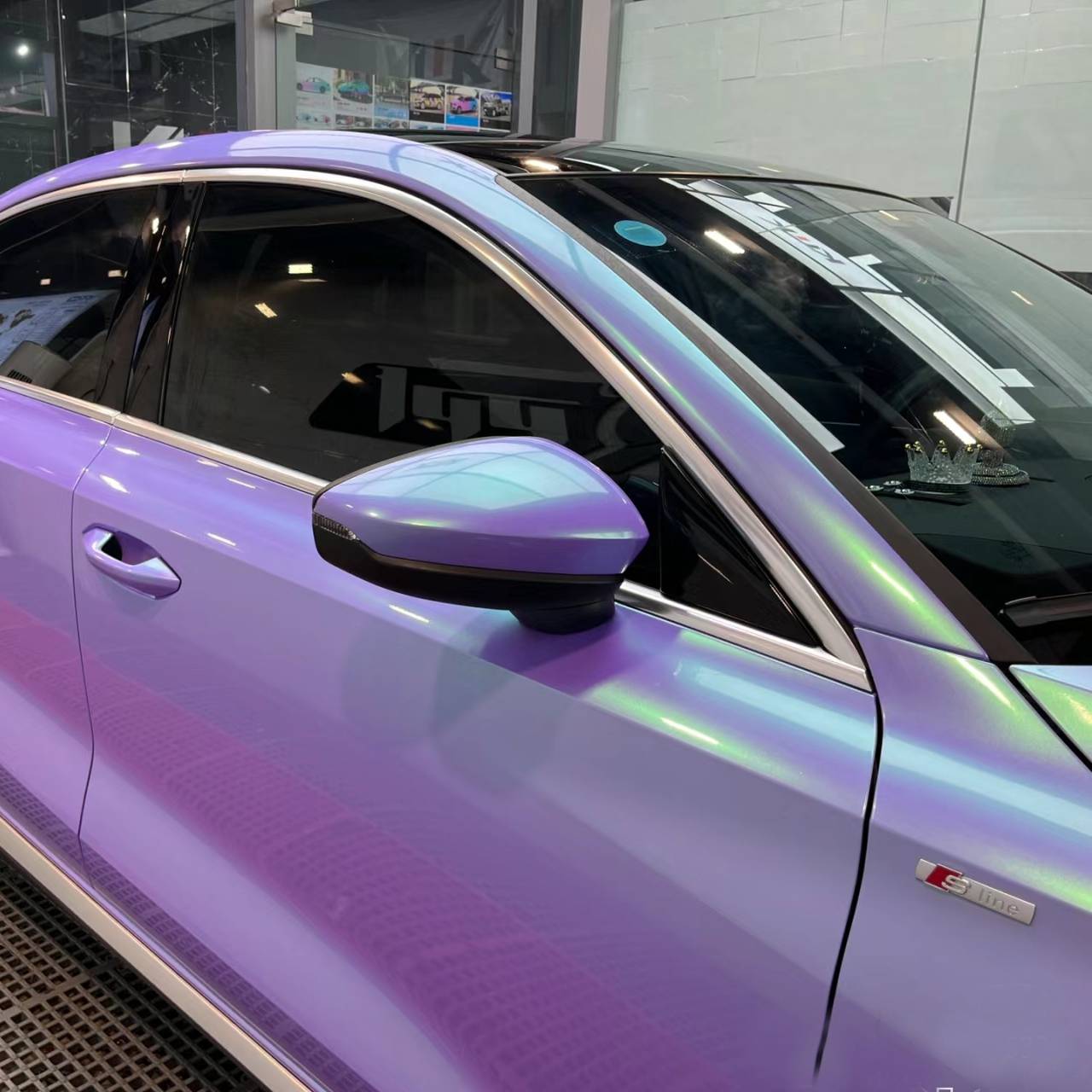 Blue Grey Car Wrap,Best Ravoony Basic Matte Diamond Grey Blue Car Vinyl ...