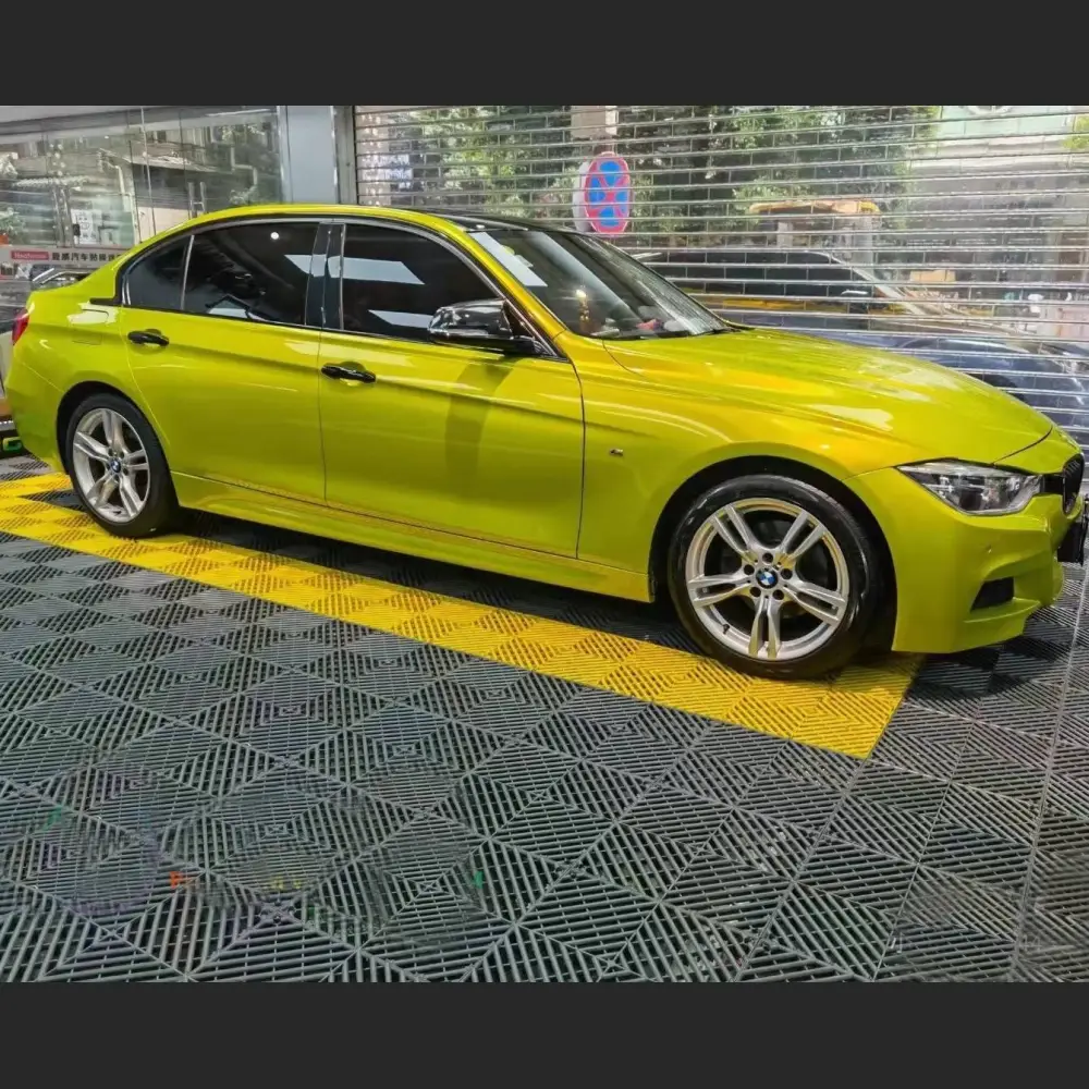 BMW M4 Paint Lemon Yellow Car Wrap, Best Ravoony Glossy Metallic BMW M4 ...