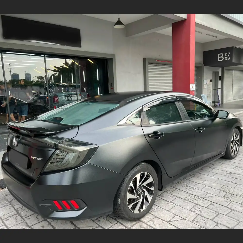 Matte Metallic Graphite Black Car Vinyl Wrap, Best Ravoony Matte ...