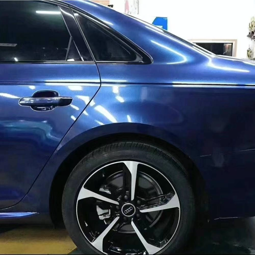 Glossy Metallic Intergalactic Blue Car Wrap, Best Ravoony Glossy ...